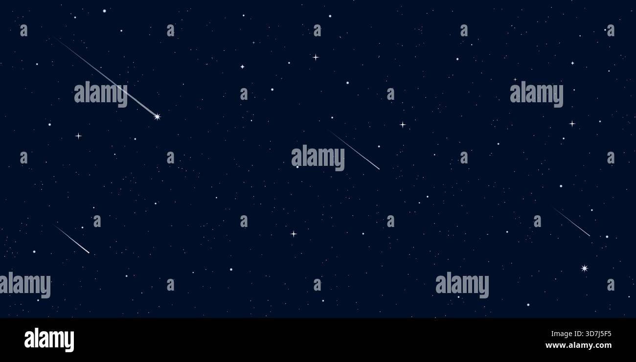 Starry night sparkle sky space background vector illustration Stock ...