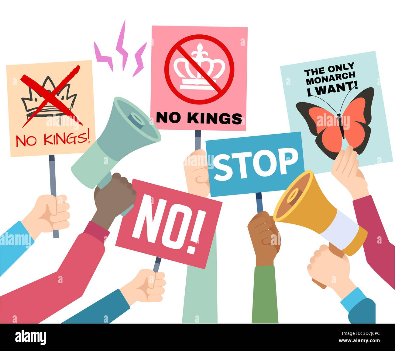 Protest signs and banners Stock Vector Images - Alamy