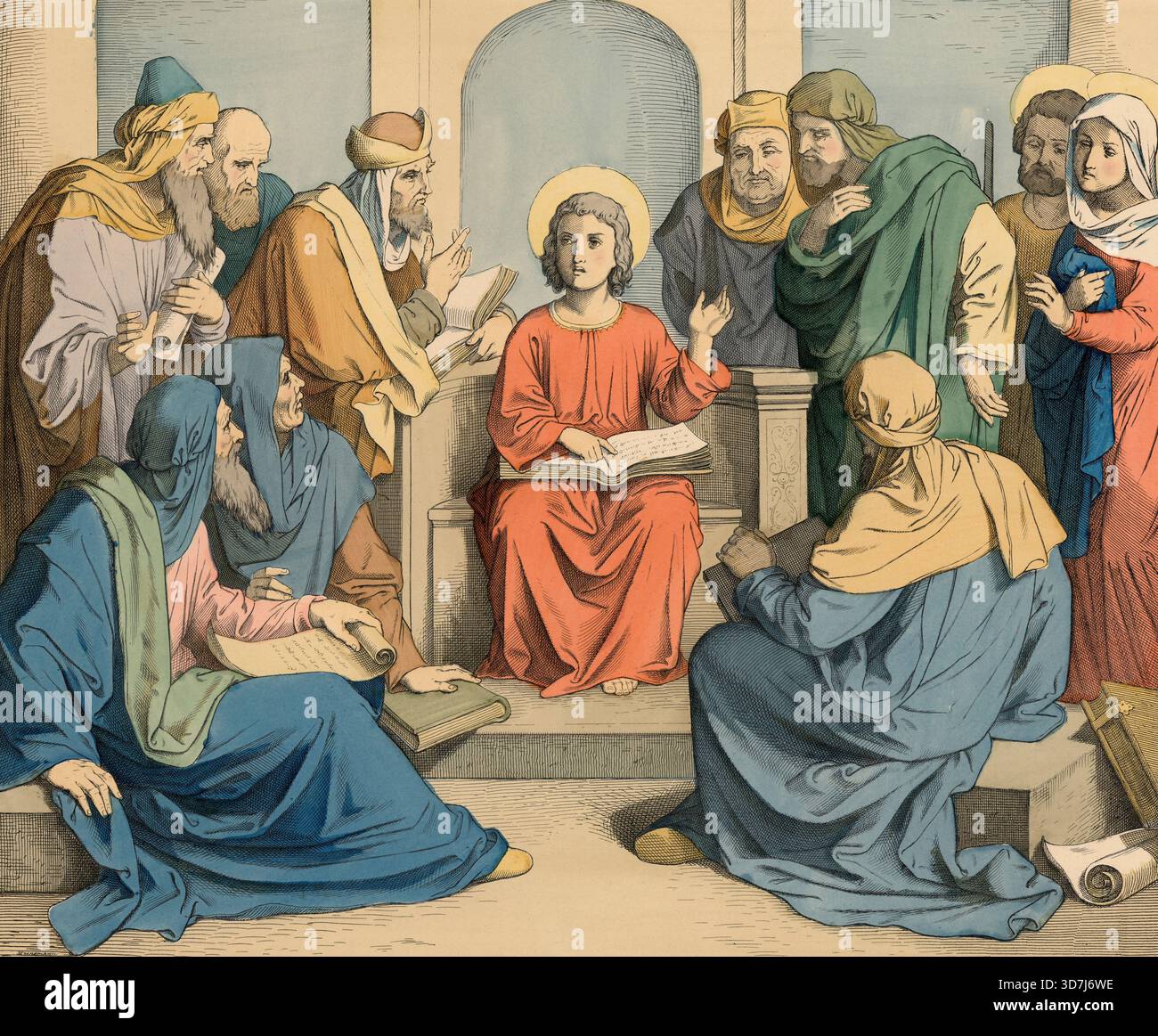 Twelve year old jesus in the temple hi-res stock photography and images ...
