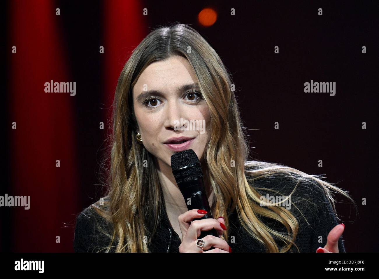 Claire Geronimi attending the Lagardere News event Face A Vous - Les ...