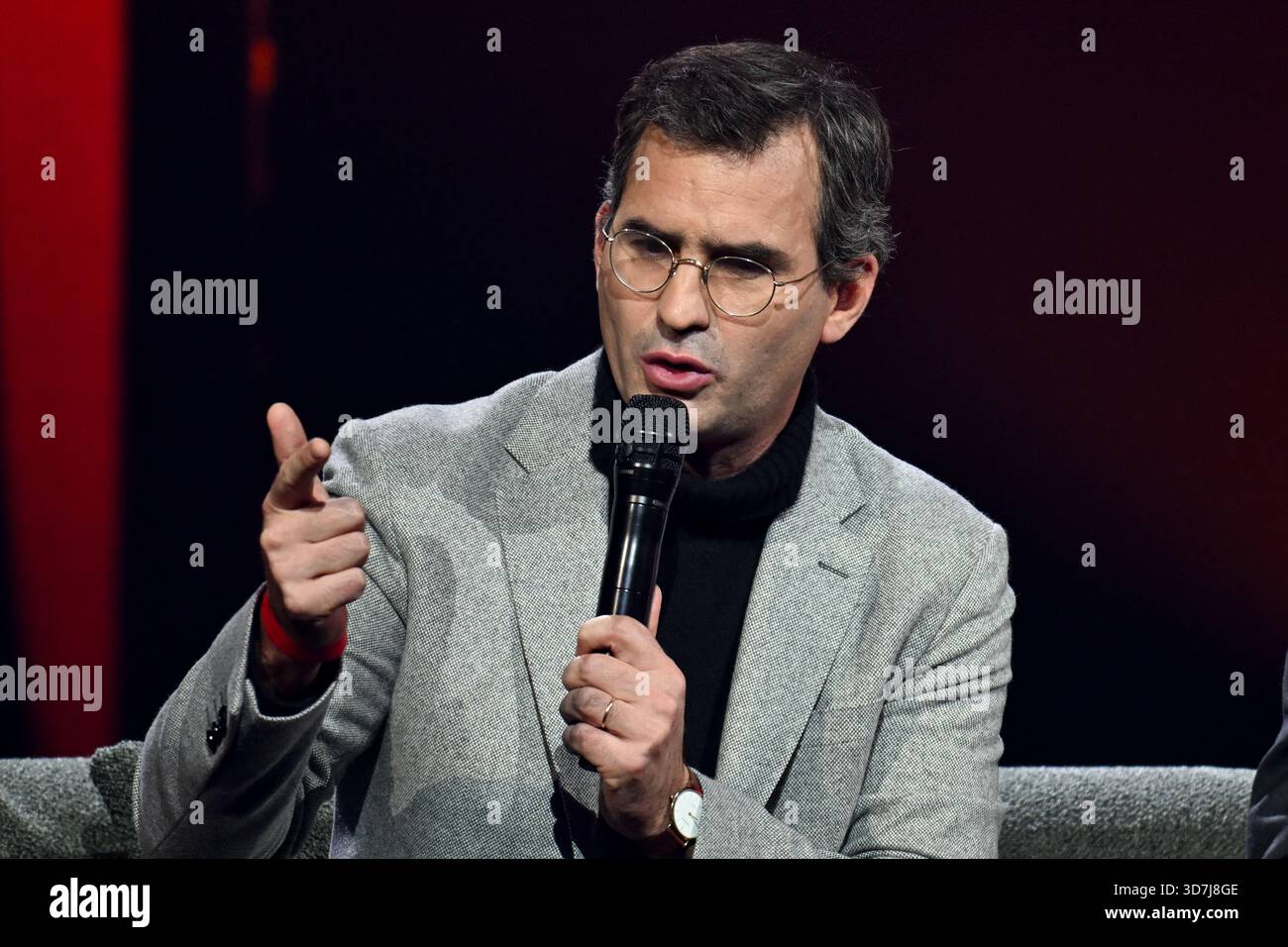 Guillaume Prevost attending the Lagardere News event Face A Vous - Les ...