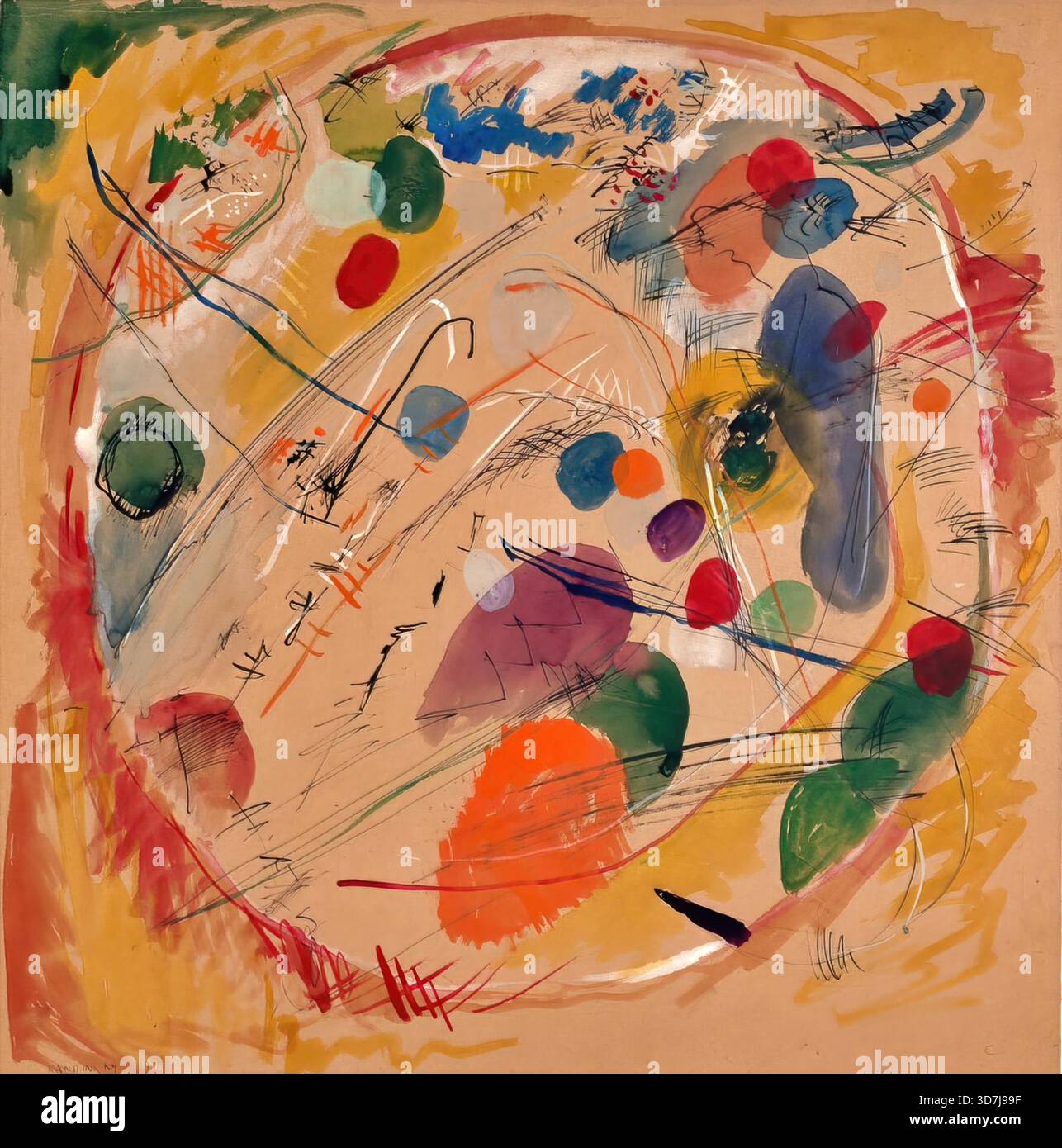 In the Circle, 1923 by Wassily Kandinsky Stock Vector Image & Art - Alamy