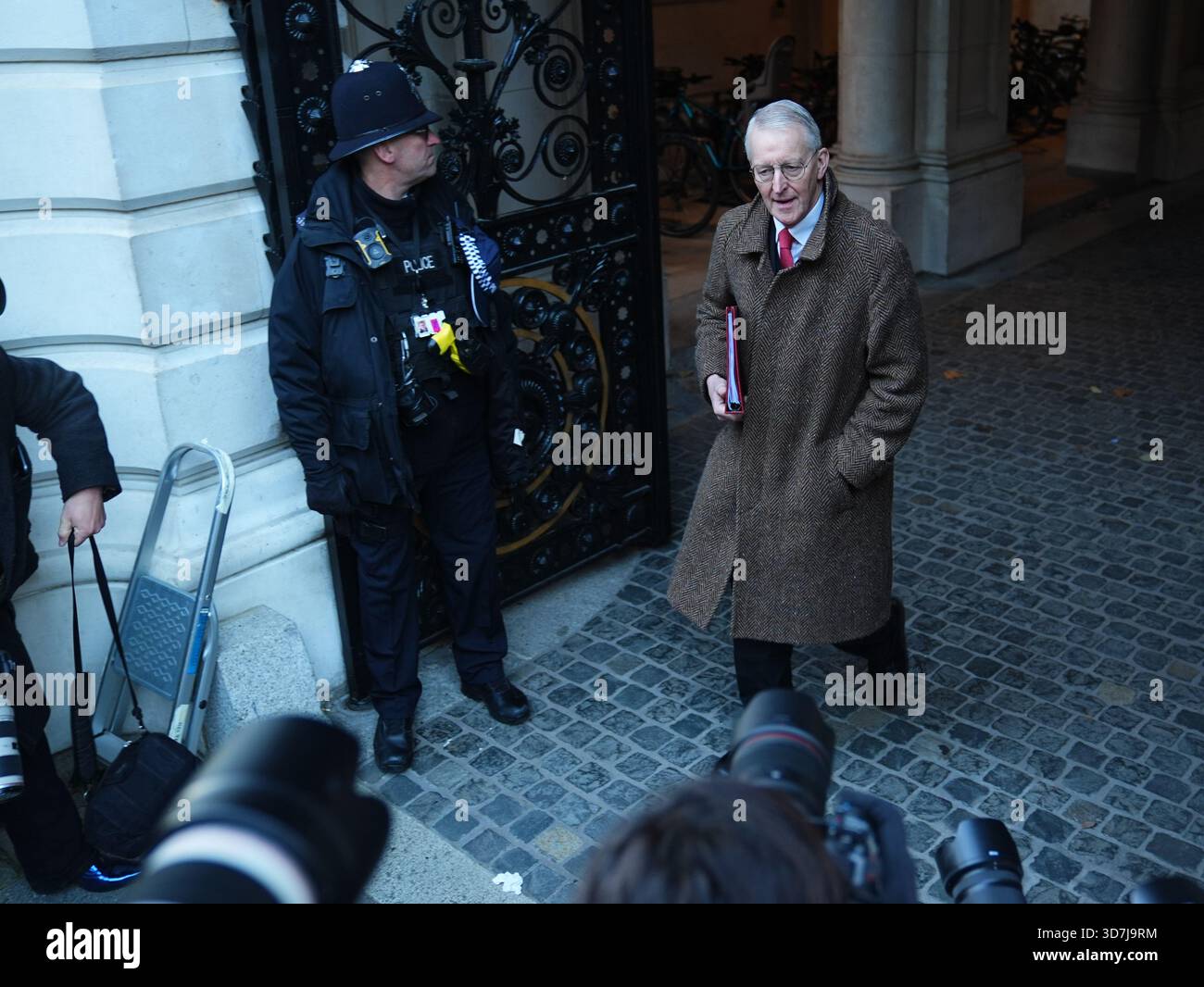 Northern Ireland Secretary Hilary Benn arrives in Downing Street ...