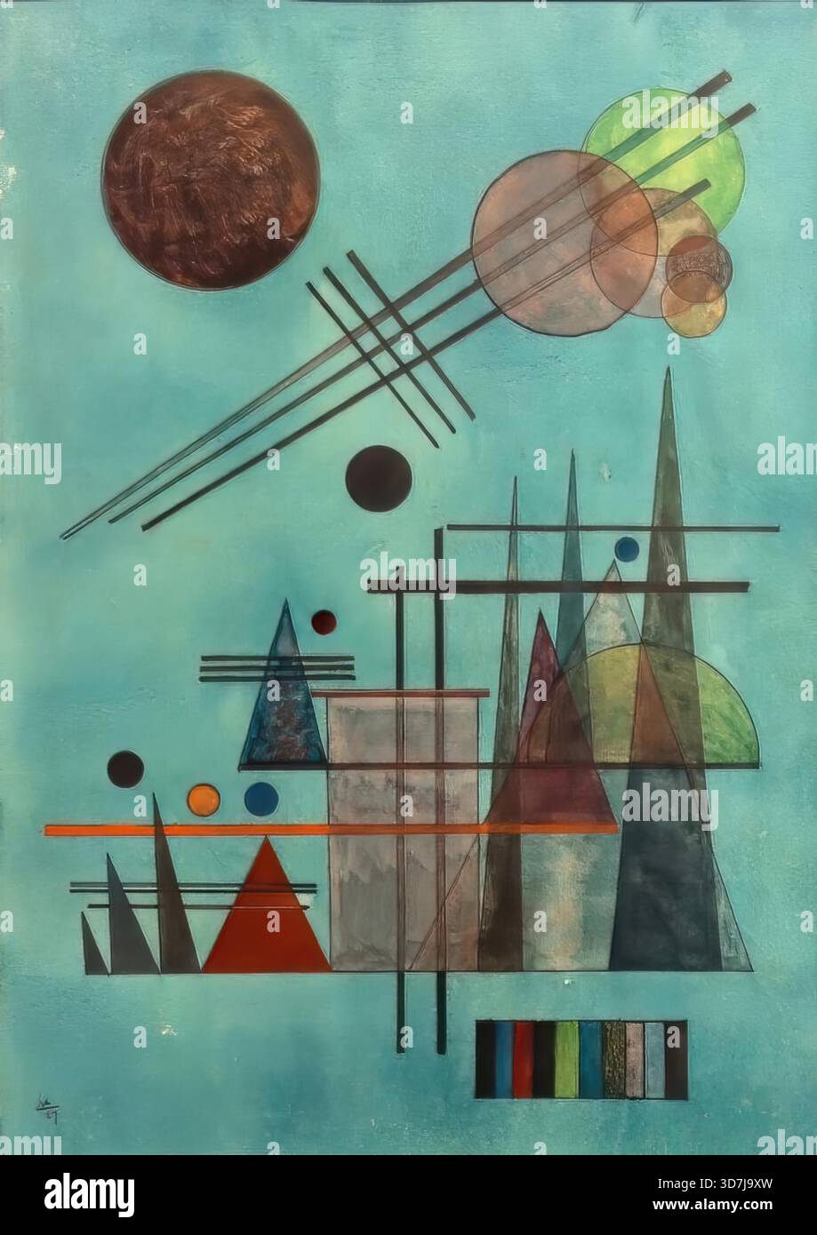 Horizontal and Vertical, 1927 by Wassily Kandinsky Stock Vector Image ...