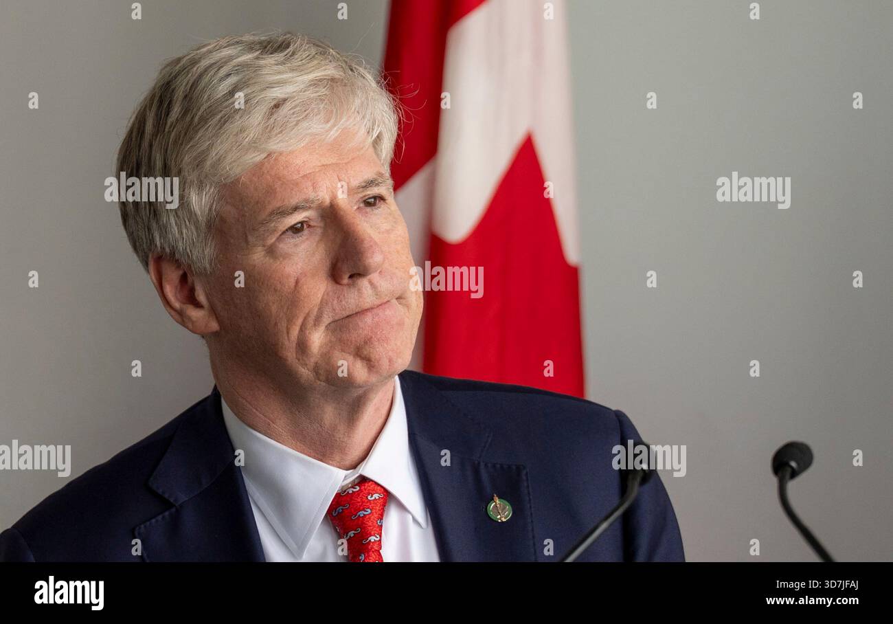 Minister of Energy and Natural Resources Tim Hodgson pictured in ...