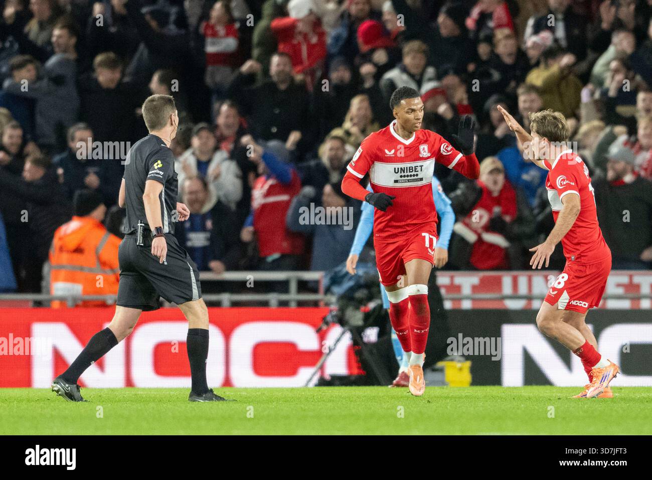 Morgan Whittaker of Middlesbrough scores the equaliser making it 2-2 ...