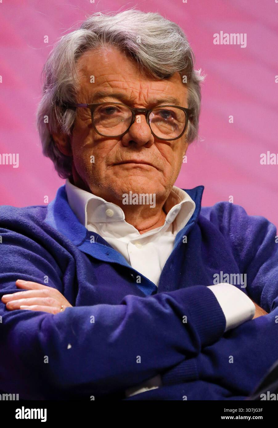 Jean Louis Borloo attending the Medef Mouvement des Entreprises de ...