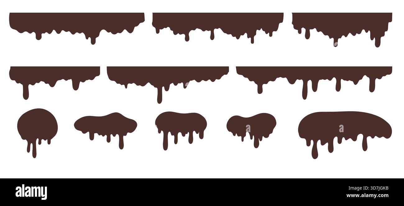 Melt drips chocolate waves. Cocoa liquid motion. Liquid Chocolate ...