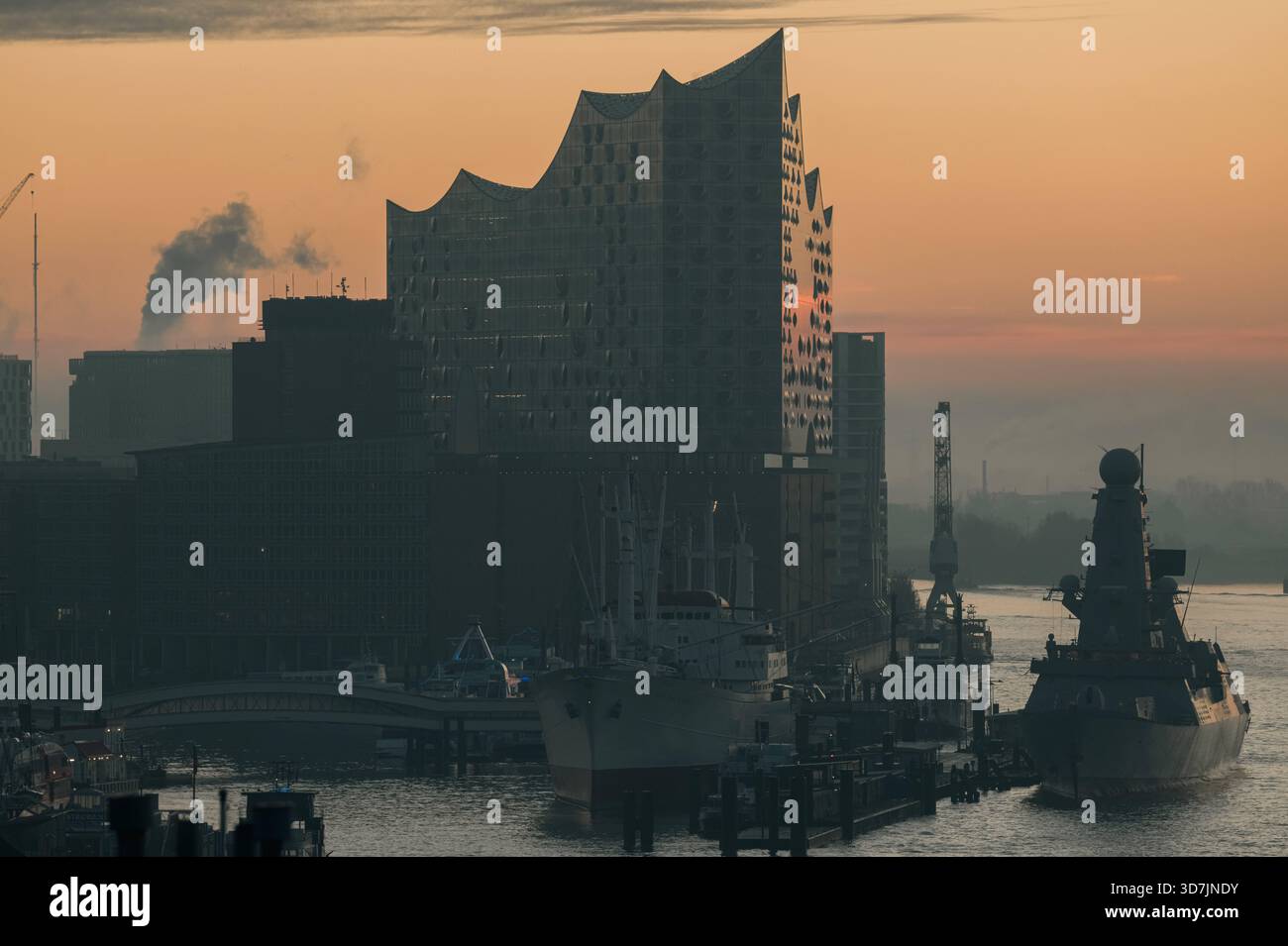 Deutschland, Hamburg, Elbe, Hafen, Elbphilharmonie, HafenCity, Cap San ...