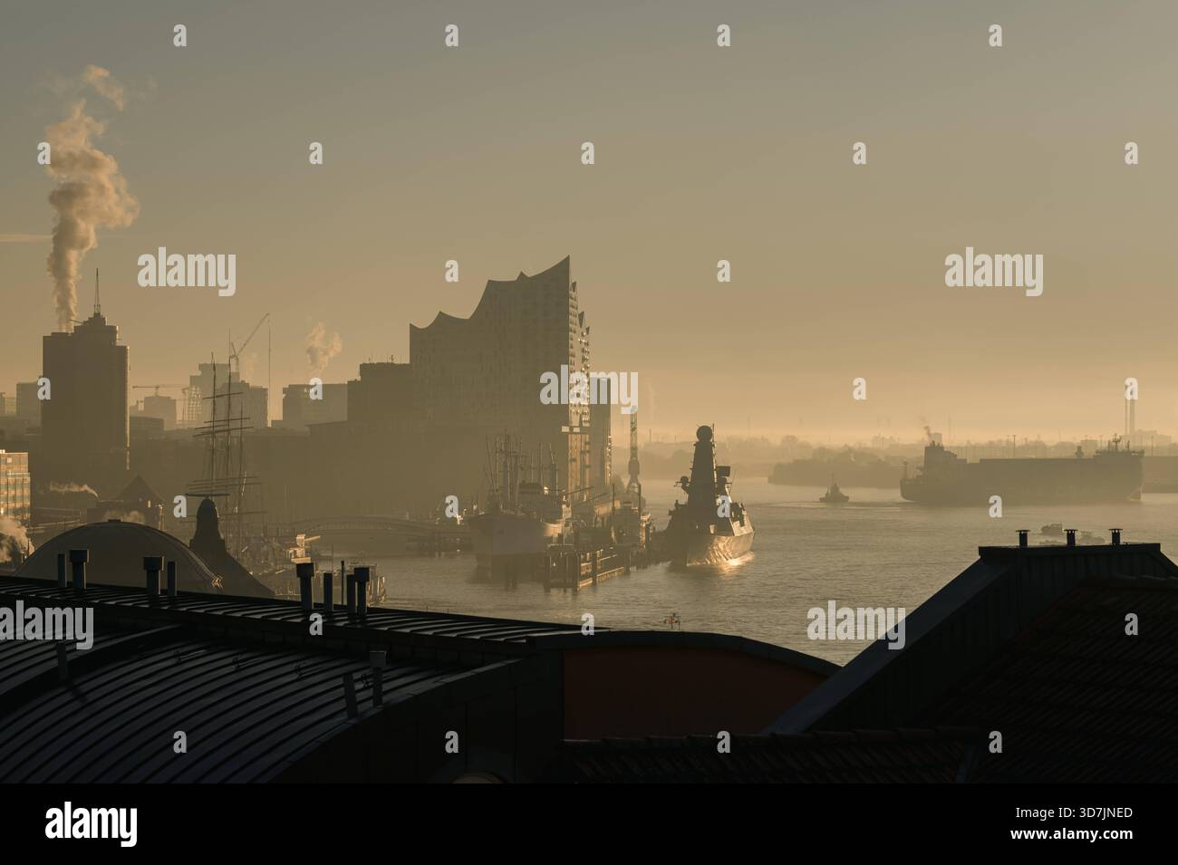 Deutschland, Hamburg, Elbe, Hafen, Elbphilharmonie, HafenCity, Cap San ...