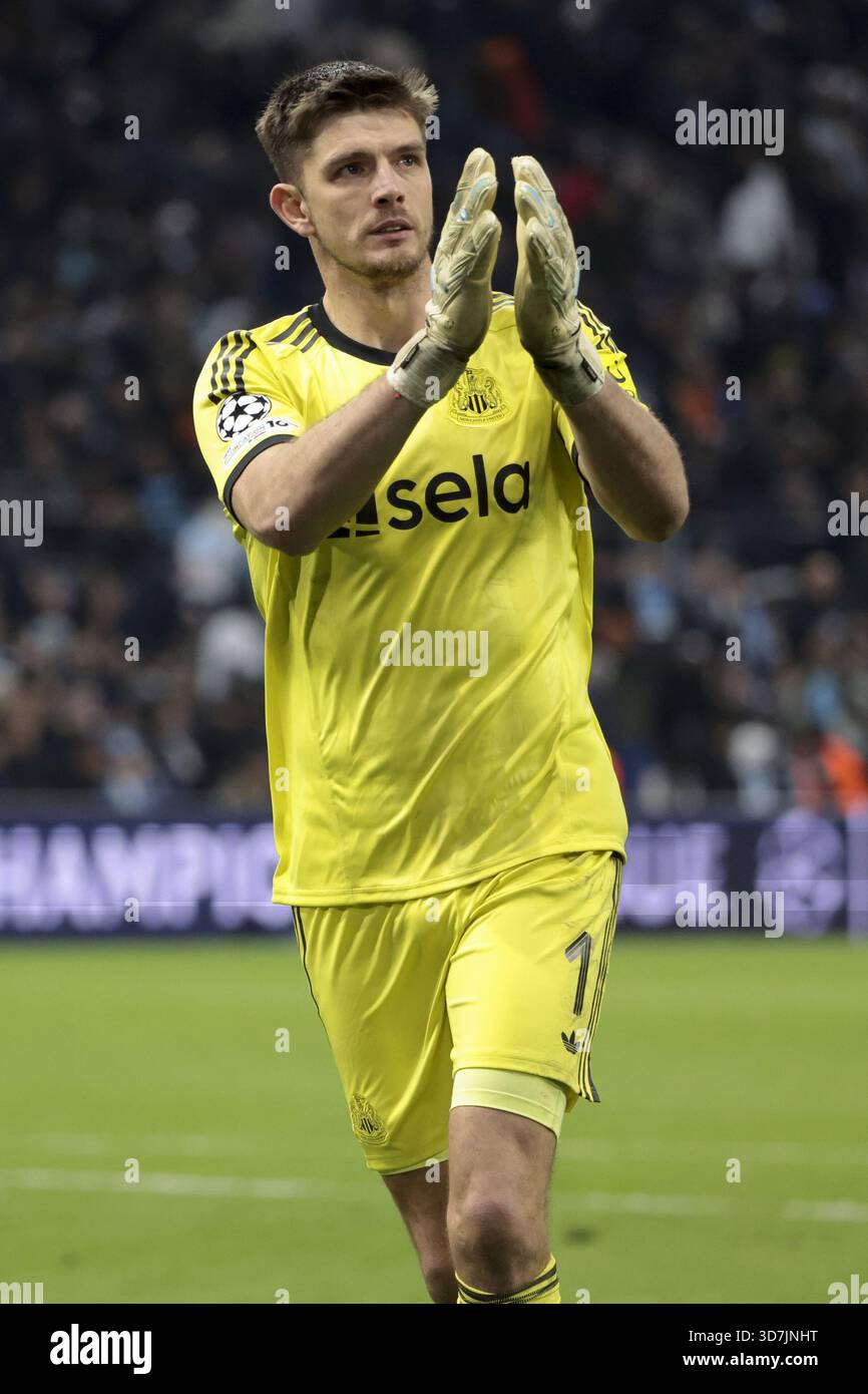 Newcastle goalkeeper Nick Pope during the UEFA Champions League, League ...