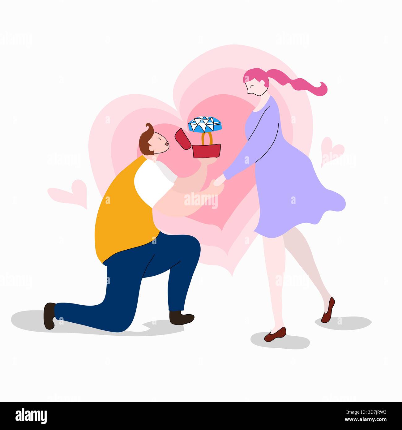 Diamond ring perfect wedding Stock Vector Images - Alamy