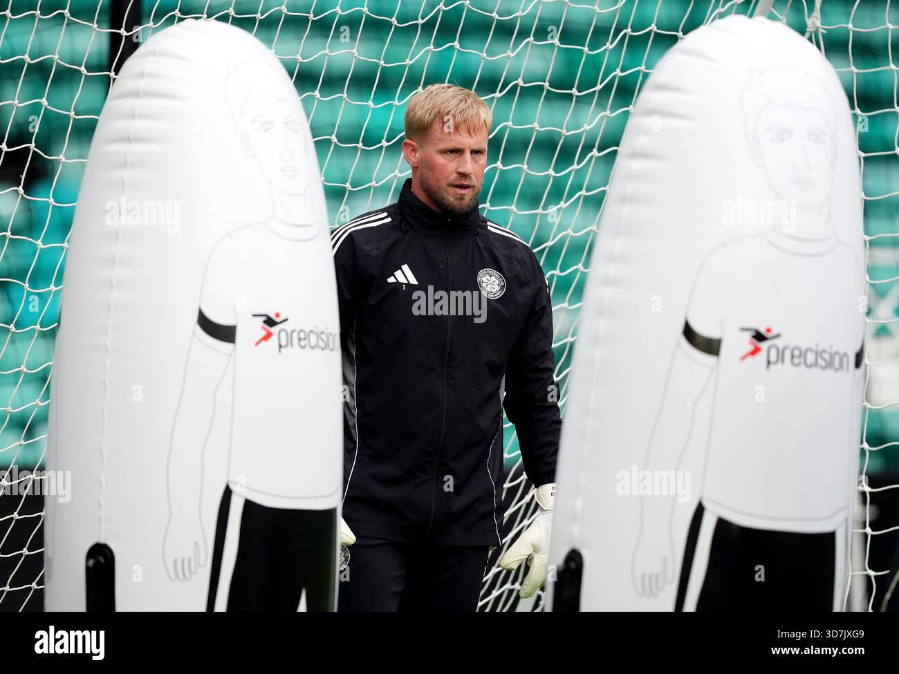 Celtic goalkeeper Kasper Schmeichel during a training session at Celtic ...