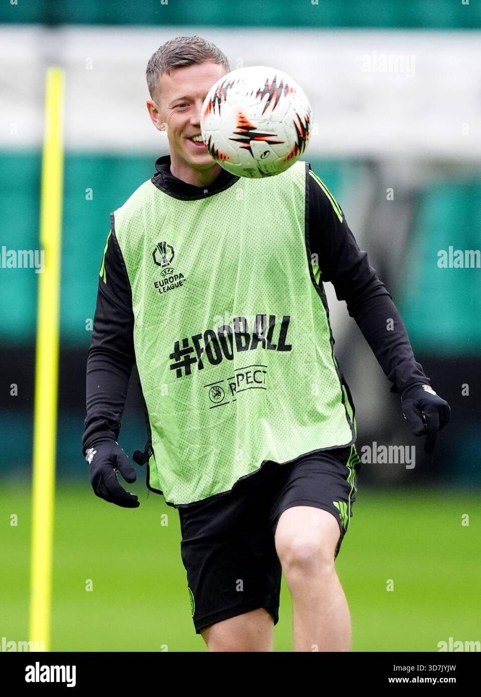 Celtic's Callum McGregor during a training session at Celtic Park ...