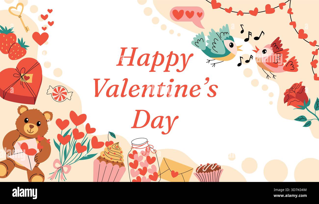 Envelope card gifts hearts Stock Vector Images - Alamy