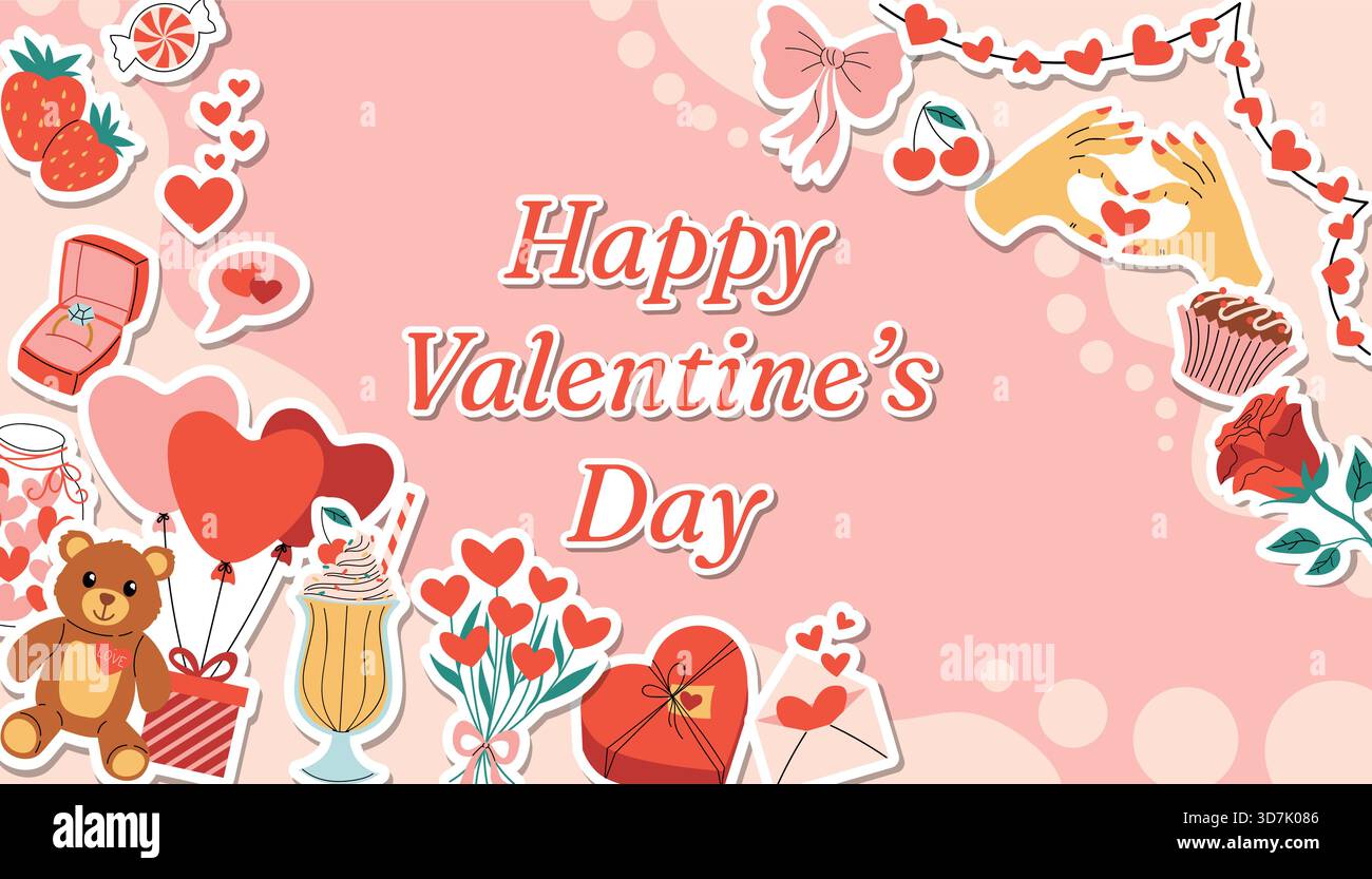 Gift card warm red Stock Vector Images - Alamy