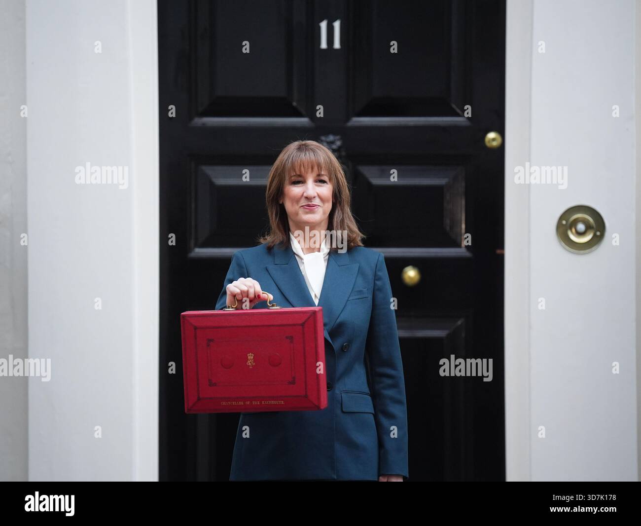 Chancellor of the Exchequer Rachel Reeves poses outside 11 Downing ...