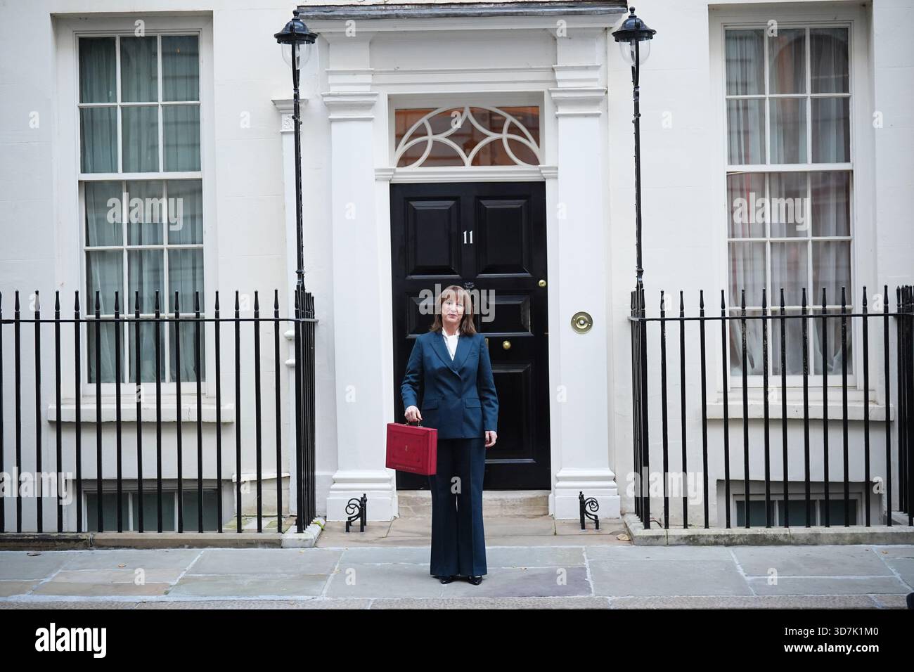 Chancellor of the Exchequer Rachel Reeves poses outside 11 Downing ...