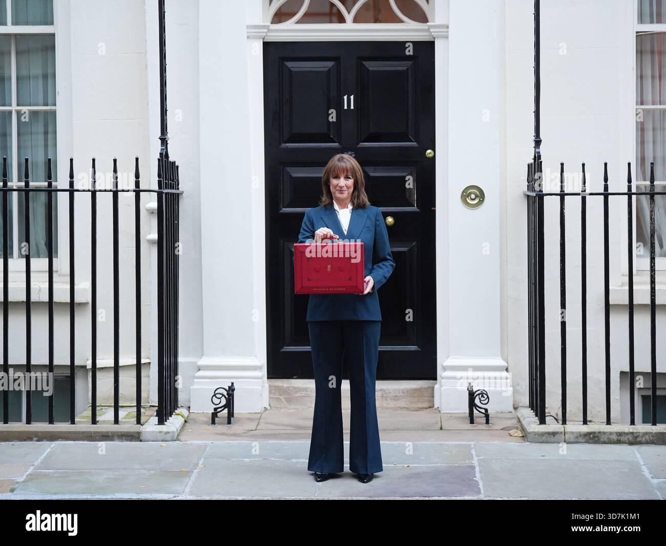 Chancellor of the Exchequer Rachel Reeves poses outside 11 Downing ...