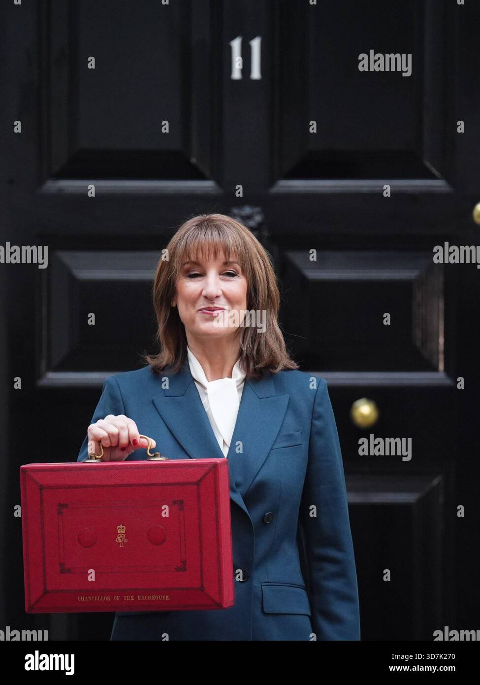 Chancellor of the Exchequer Rachel Reeves poses outside 11 Downing ...