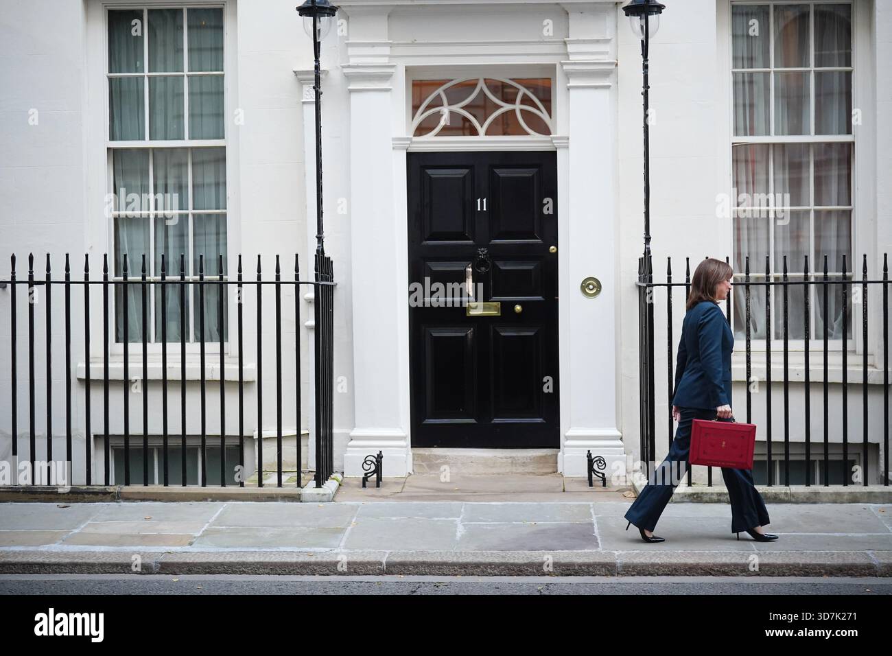 Chancellor of the Exchequer Rachel Reeves poses outside 11 Downing ...