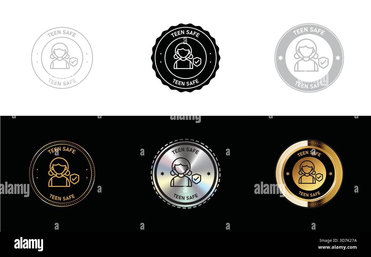 Teen Safe Badge – Teen-Friendly Product Label, Youth Safety Stamp, Non ...