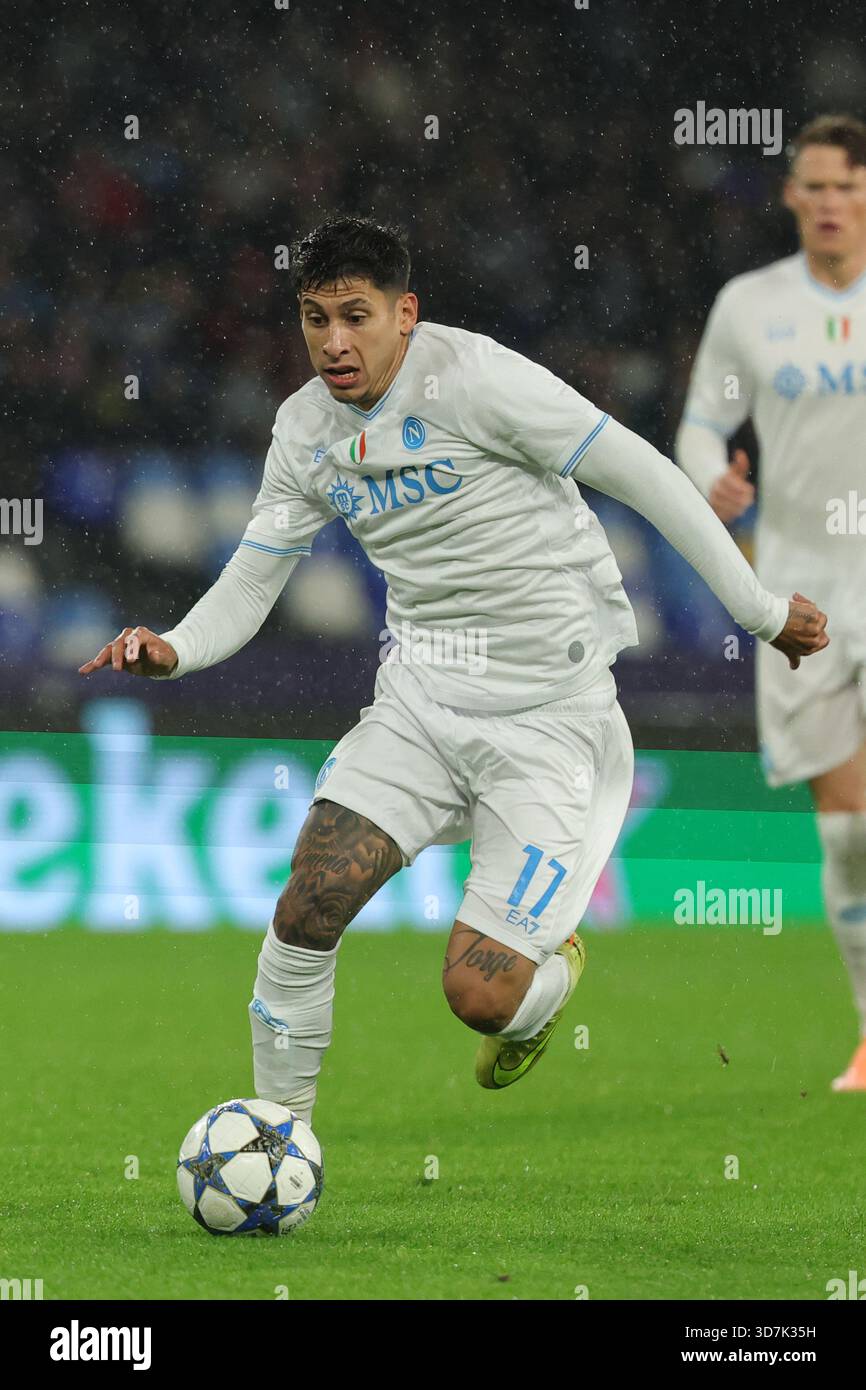 Napoli’s Mathias Olivera during the UEFA Champions League football ...