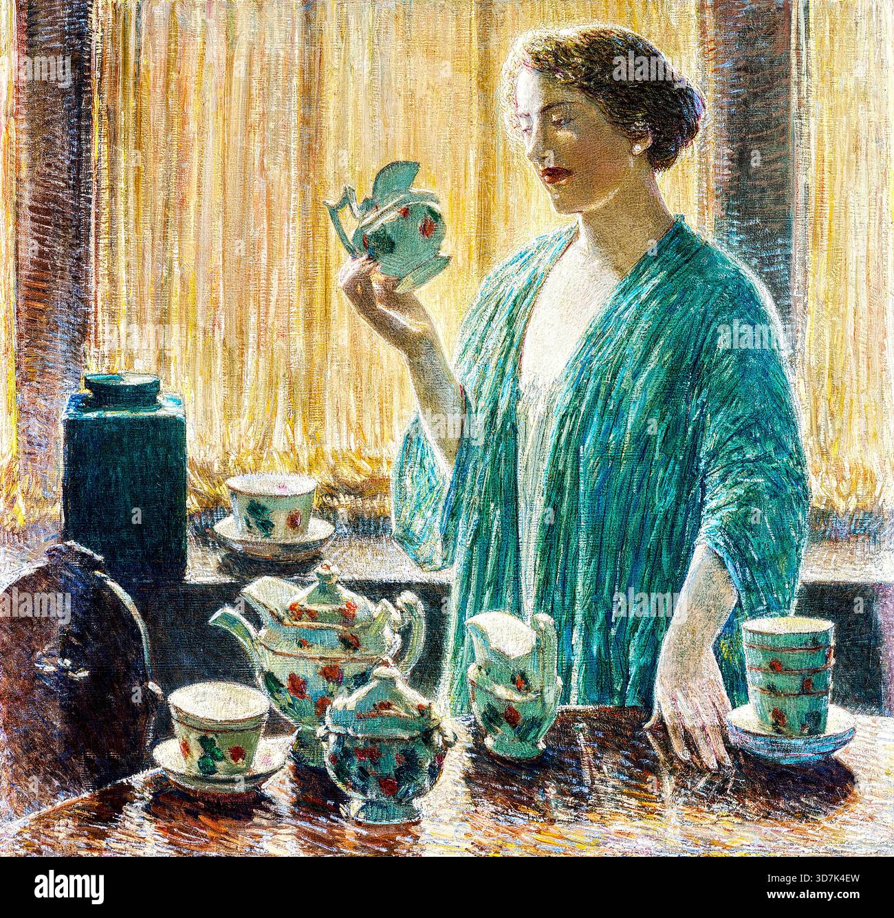 Strawberry Tea Set by Frederick Childe Hassam, 1910 American ...