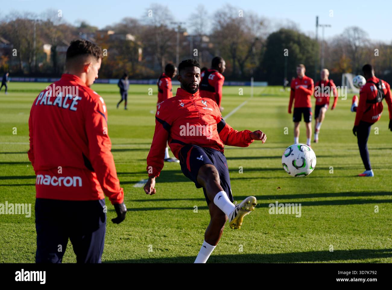 Crystal Palace's Jefferson Lerma during a training session at Crystal Palace Training Ground ...