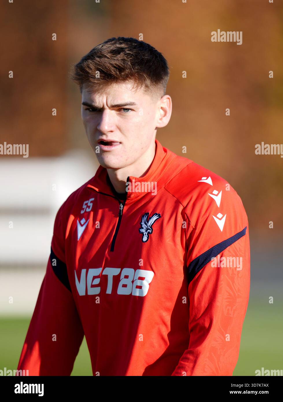 Crystal Palace's Justin Devenny during a training session at Crystal ...