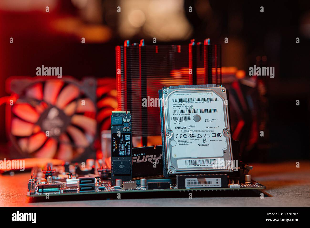 different types of computer drives, hard disk drives and m2 drives of ...