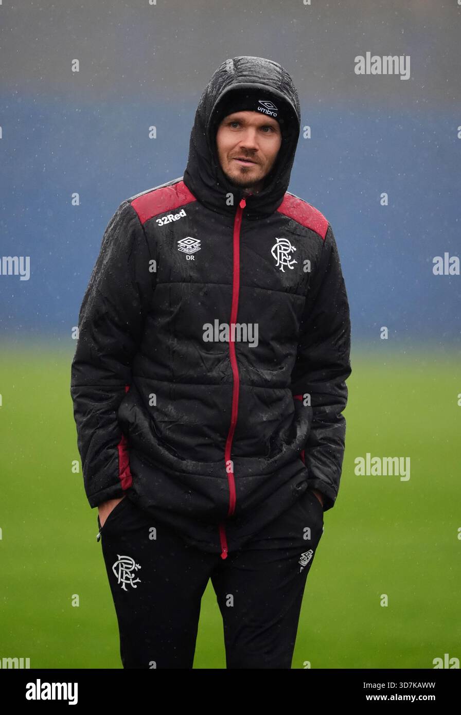 Rangers manager Danny Rohl during a training session at the Rangers ...