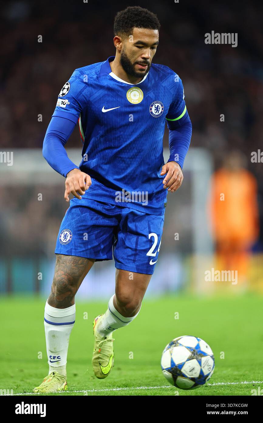 Reece James of Chelsea during Chelsea and Barcelona football match ...