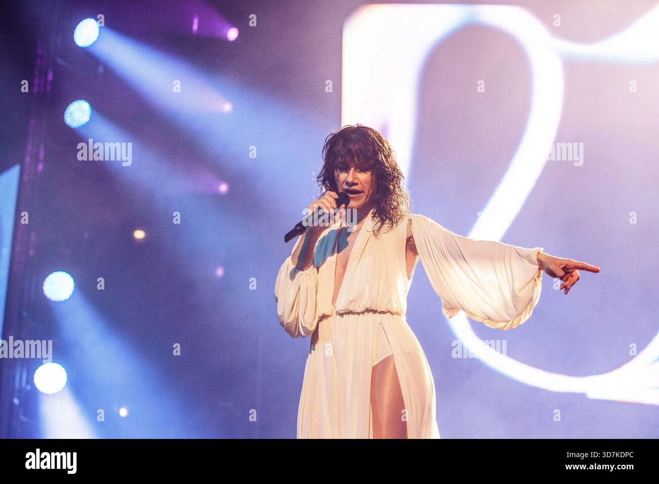 Singer Elisa Toffoli, performs live on stage at Palazzo dello Sport ...