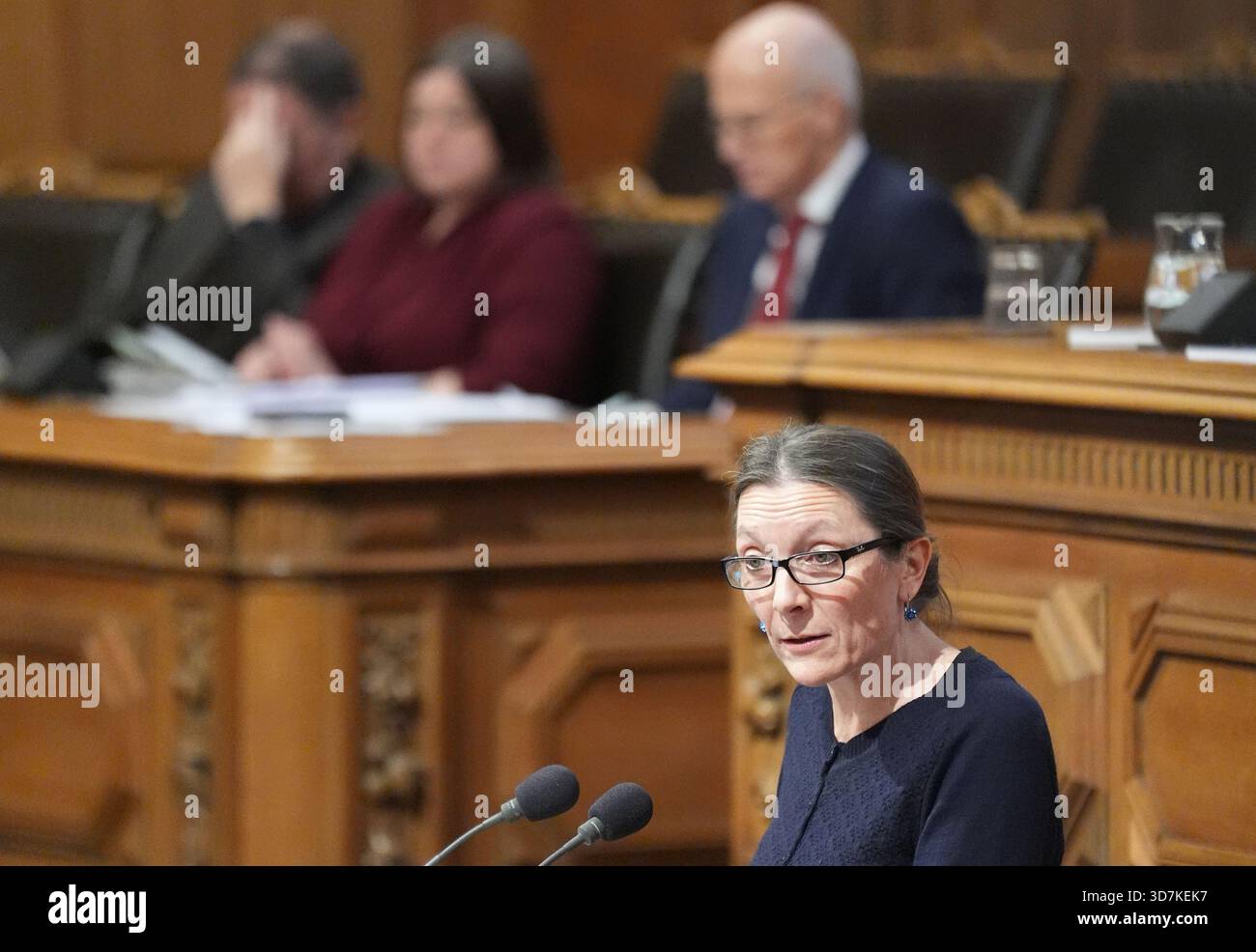 26 November 2025, Hamburg: Ksenija Bekeris (SPD), Senator for Schools ...