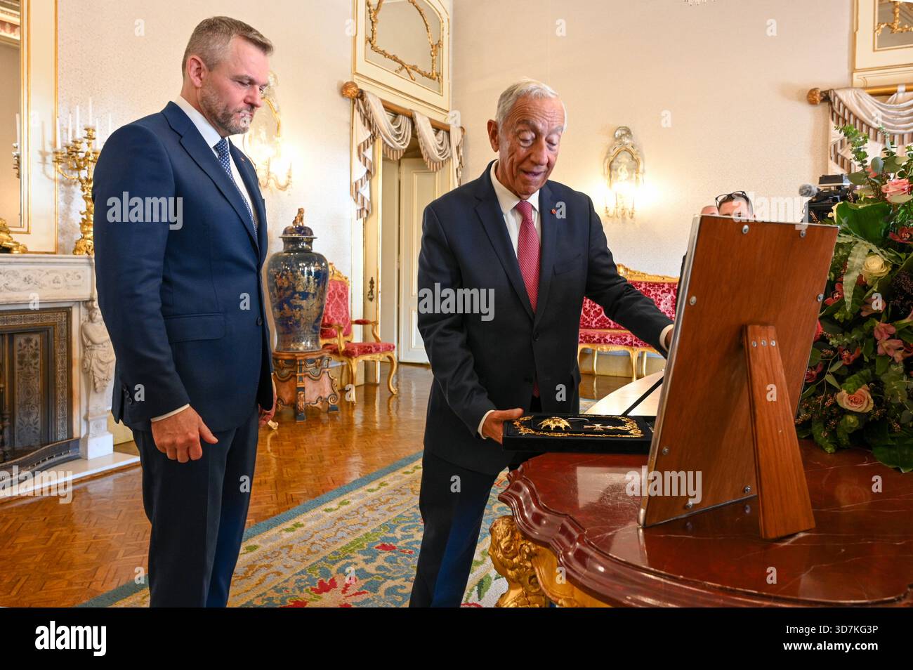 Lisbon, Portugal. 26 November 2025. Portuguese President Marcelo Rebelo ...