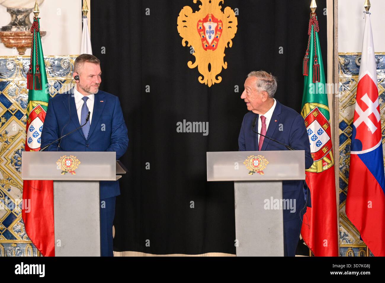 Lisbon, Portugal. 26 November 2025. Portuguese President Marcelo Rebelo ...