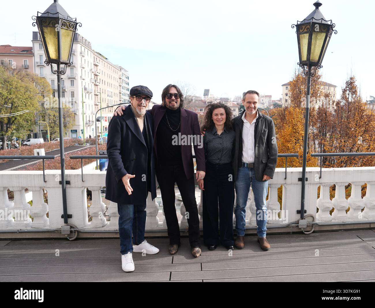 Milan, press conference for Immensamente Giulia, the rock musical opera ...