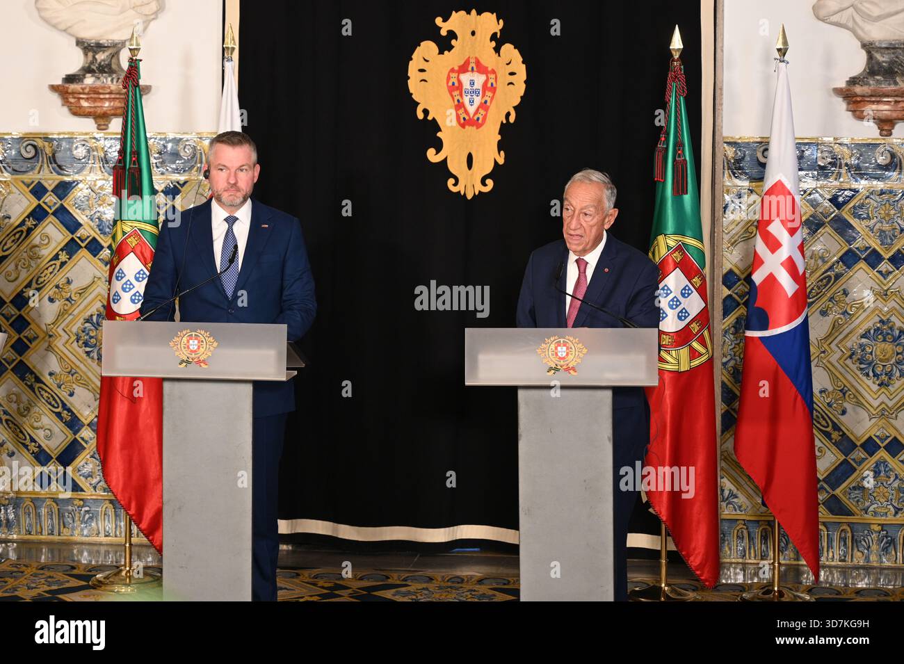 Lisbon, Portugal. 26 November 2025. Portuguese President Marcelo Rebelo ...