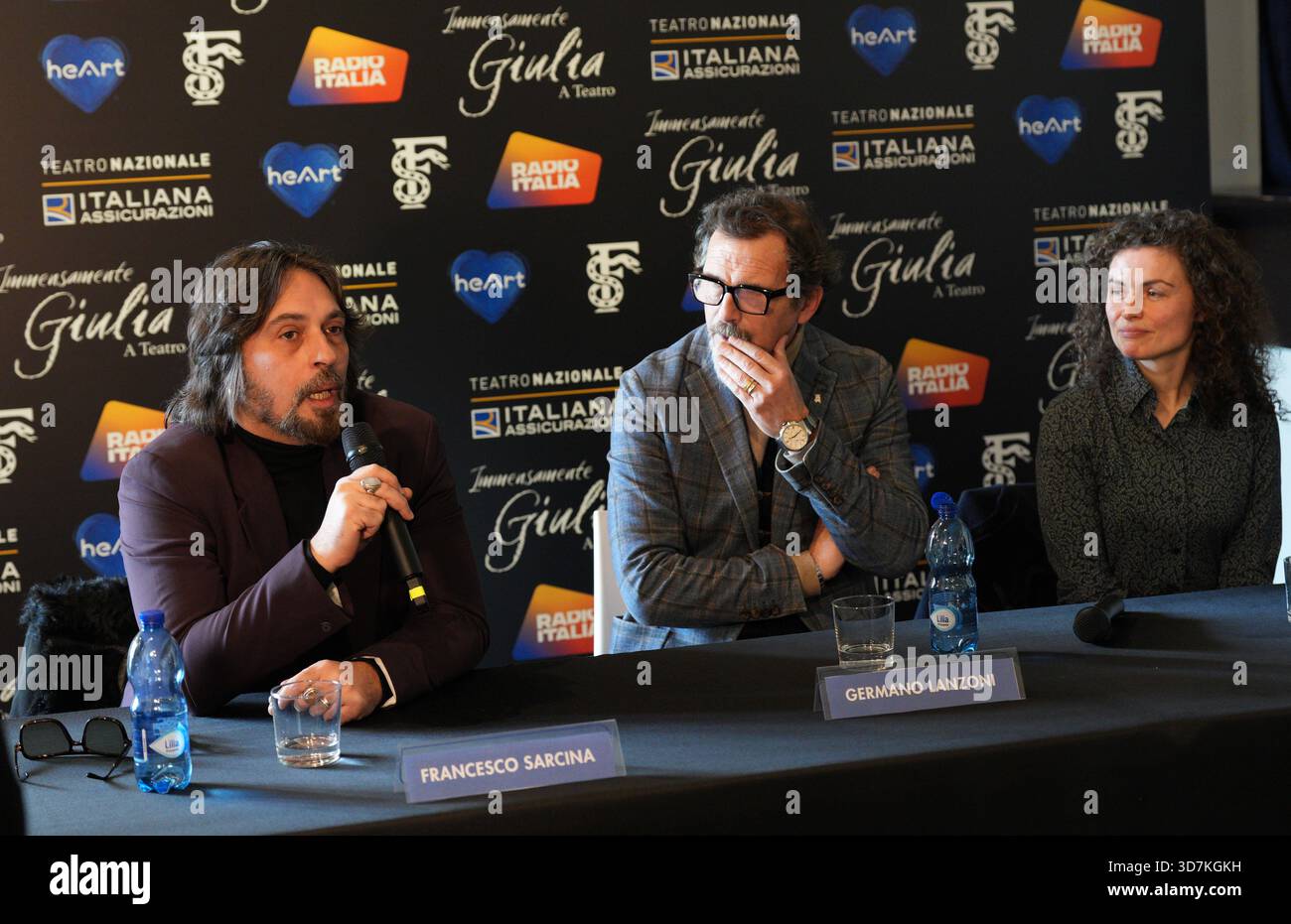 Milan, press conference for Immensamente Giulia, the rock musical opera ...