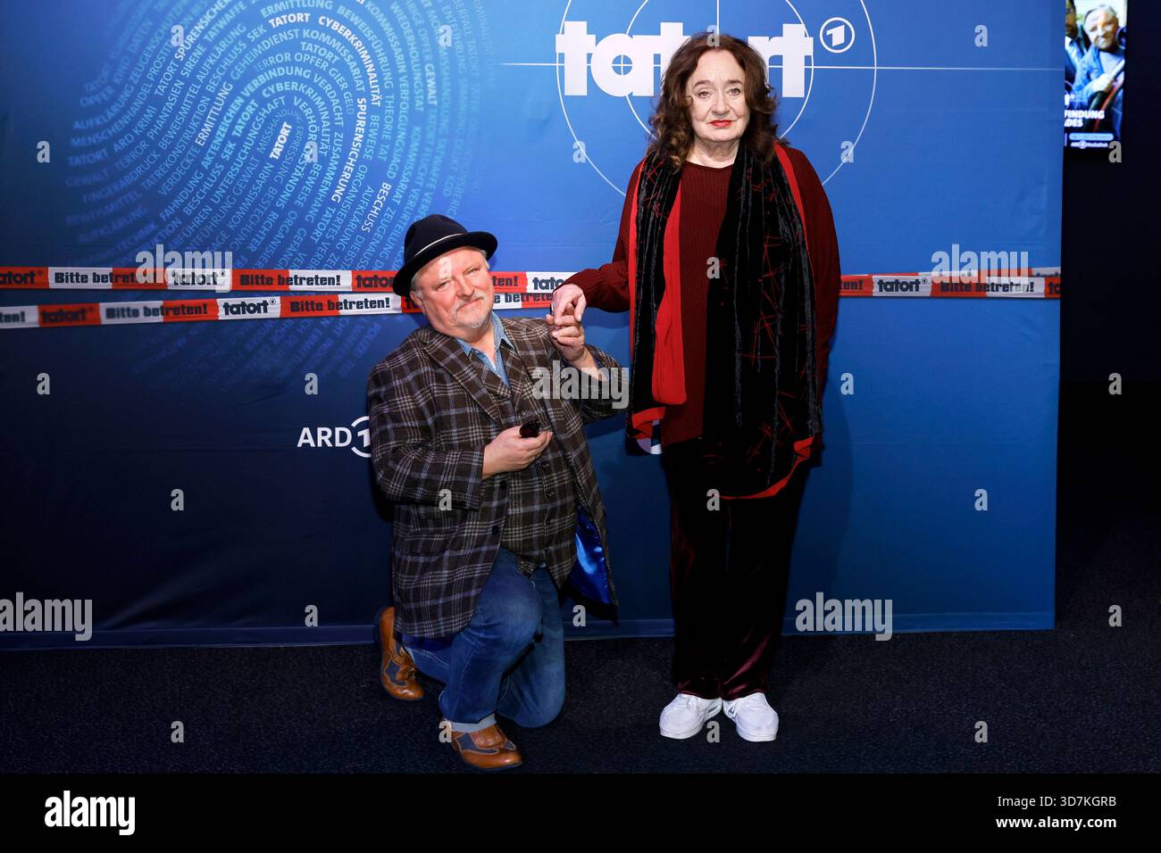 Actor Axel Prahl (Chief Detective Frank Thiel) and actress Mechthild ...