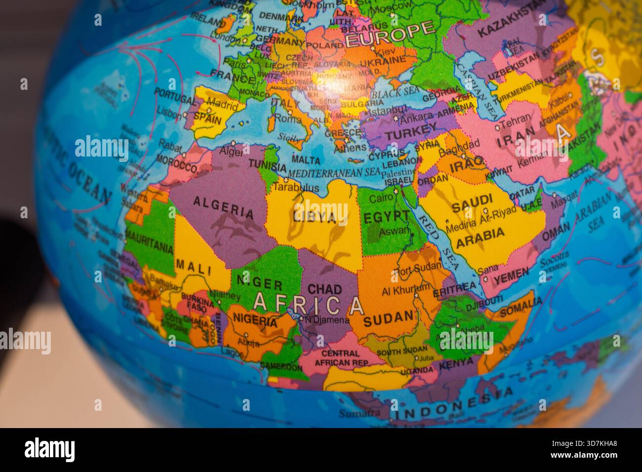 Map of europe and north africa hi-res stock photography and images - Alamy