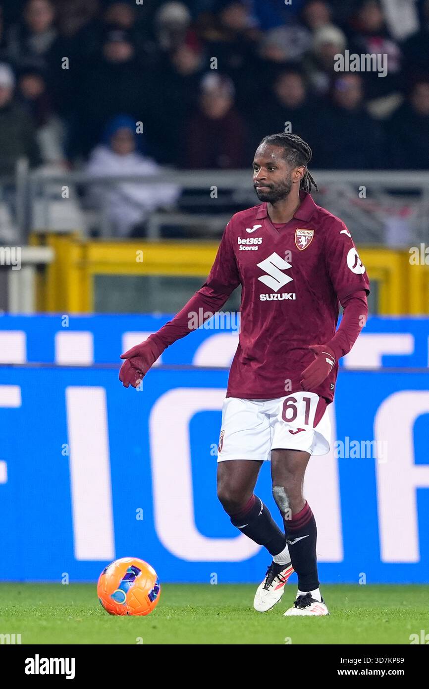 TorinoÕs Adrien Tam ze during the Serie A soccer match between Torino ...
