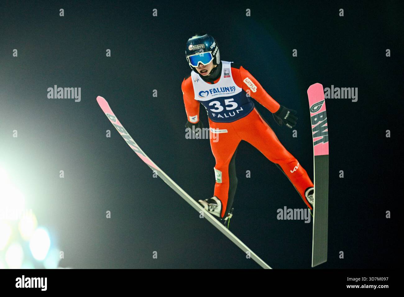 FALUN, SWEDEN 20251126Estonia's Artti Aigro jumps in Wednesday night's ...