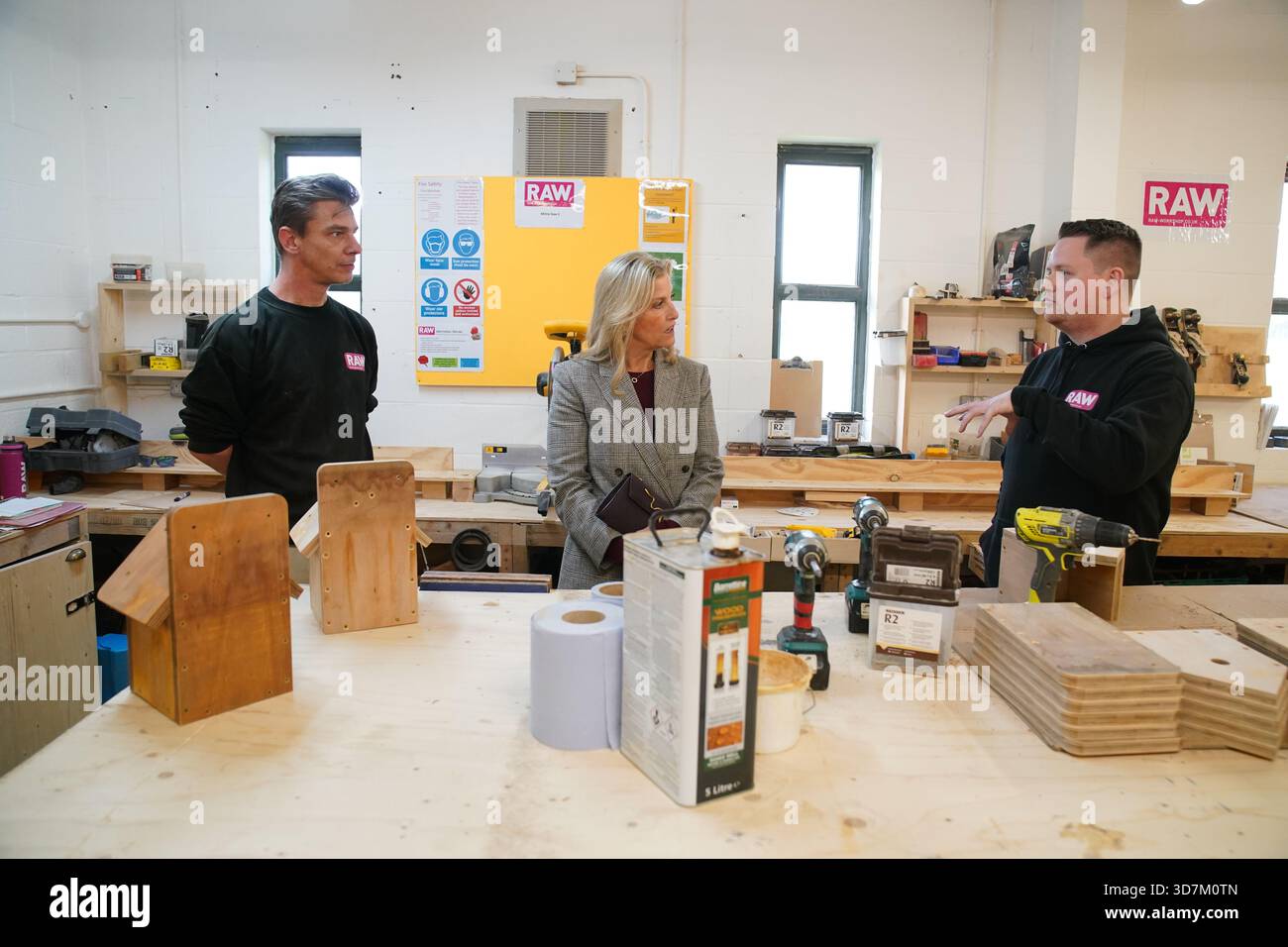 The Duchess of Edinburgh during a visit to the RAW workshop in Oxford. Picture date: Wednesday ...