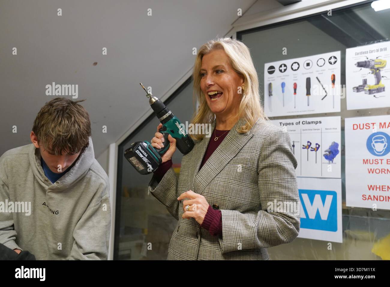 The Duchess of Edinburgh during a visit to the RAW workshop in Oxford. Picture date: Wednesday ...