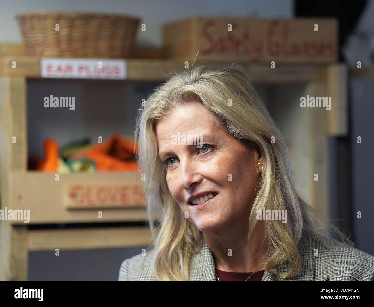 The Duchess of Edinburgh during a visit to the RAW workshop in Oxford ...