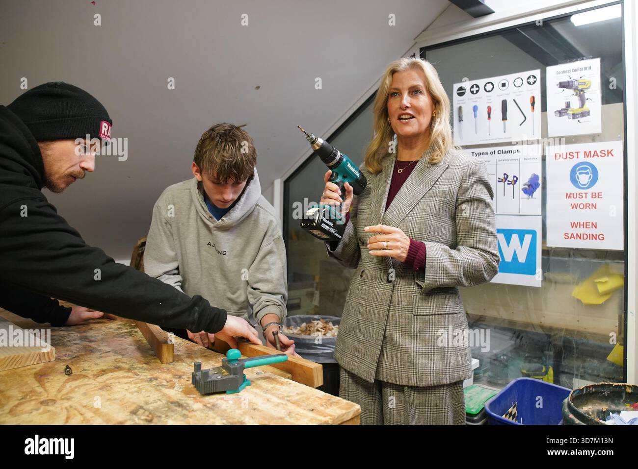 The Duchess of Edinburgh during a visit to the RAW workshop in Oxford. Picture date: Wednesday ...