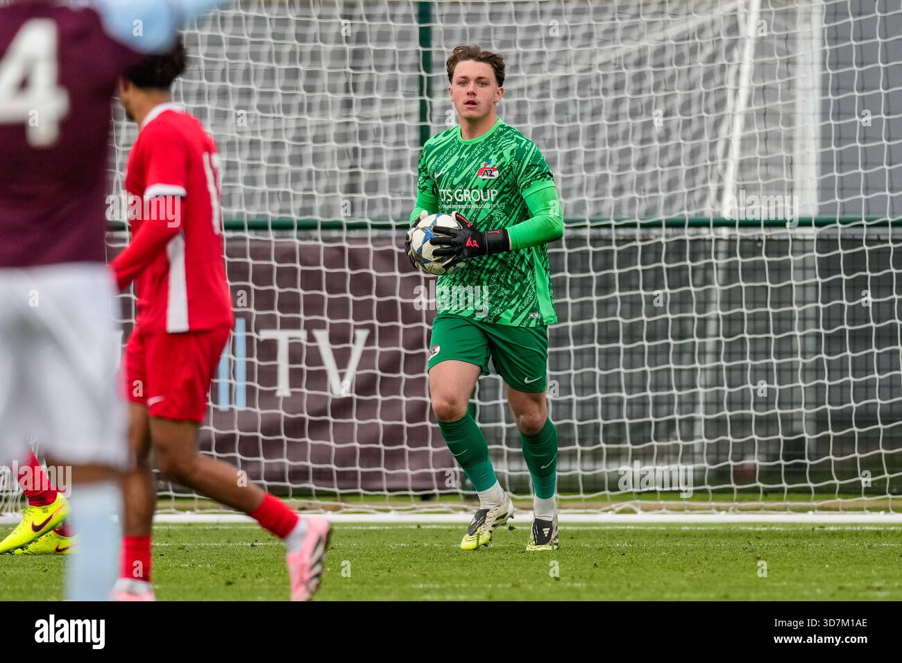 TAMWORTH, ENGLAND - NOVEMBER 26: Goalkeeper Nick Homan of AZ Alkmaar ...