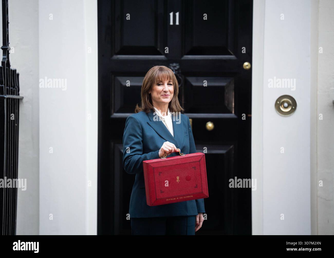 Chancellor of the Exchequer Rachel Reeves poses outside 11 Downing ...